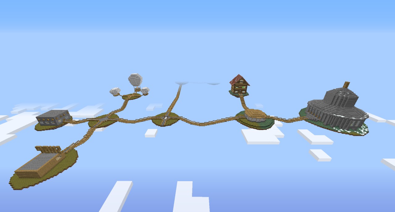 The SkyTown Minecraft Map