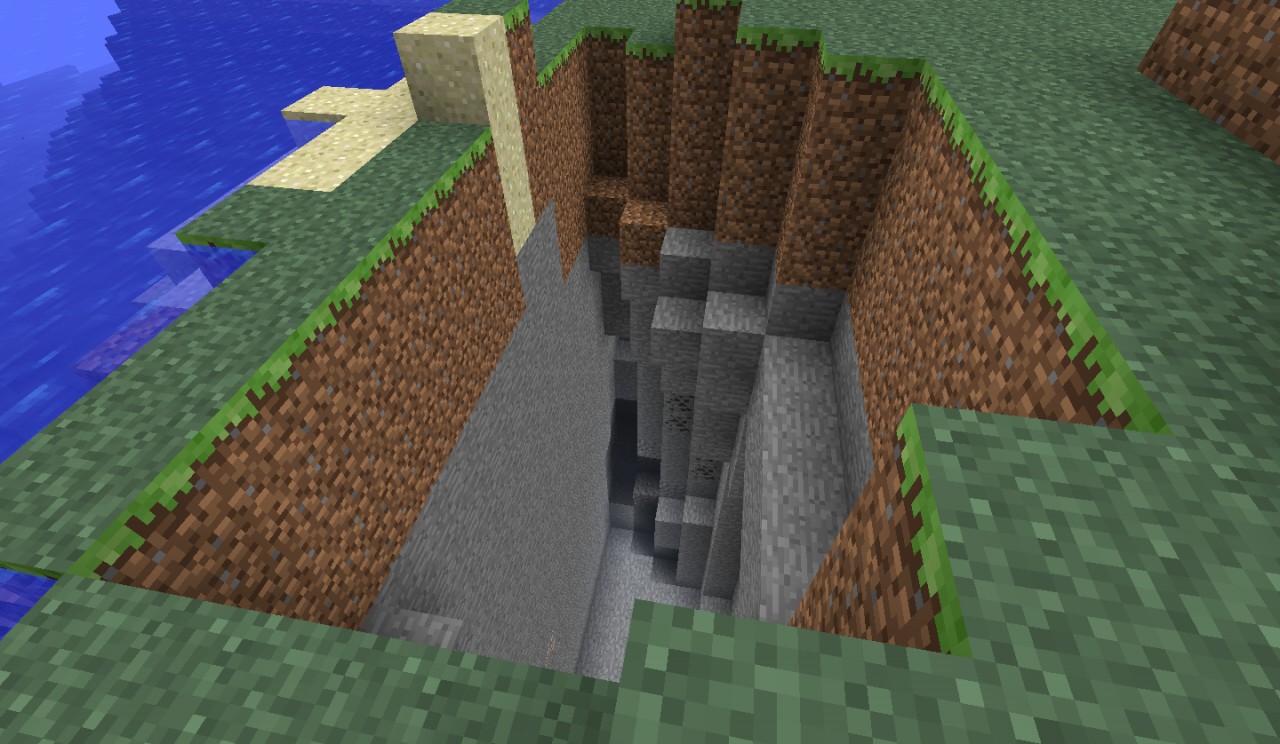 Smallest Crevase in Minecraft Minecraft Map