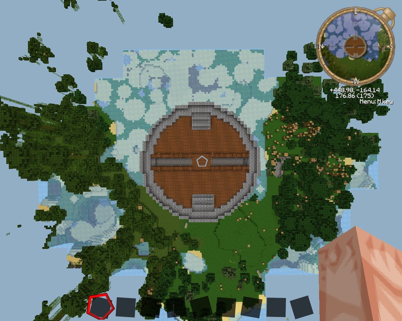 Floating castle maze!!! Minecraft Map