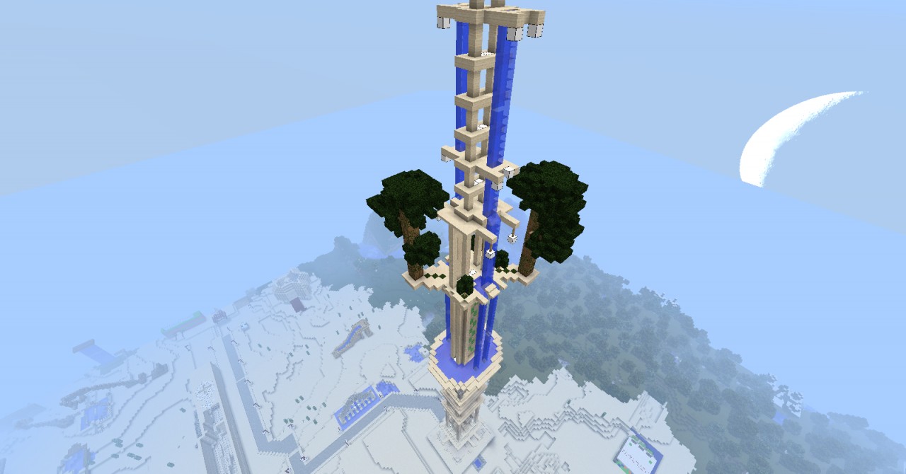 high tower (height 185 blocks ) Minecraft Map