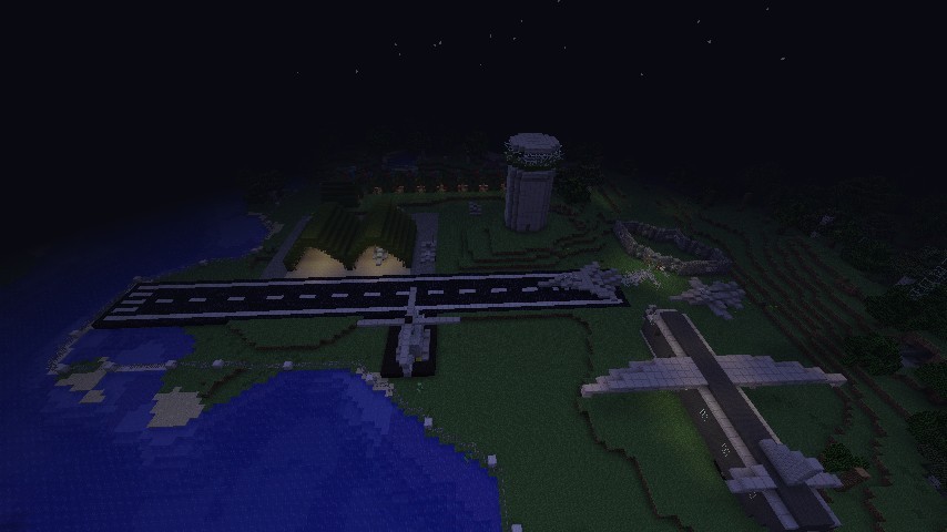 Air base that gets boomed Minecraft Map