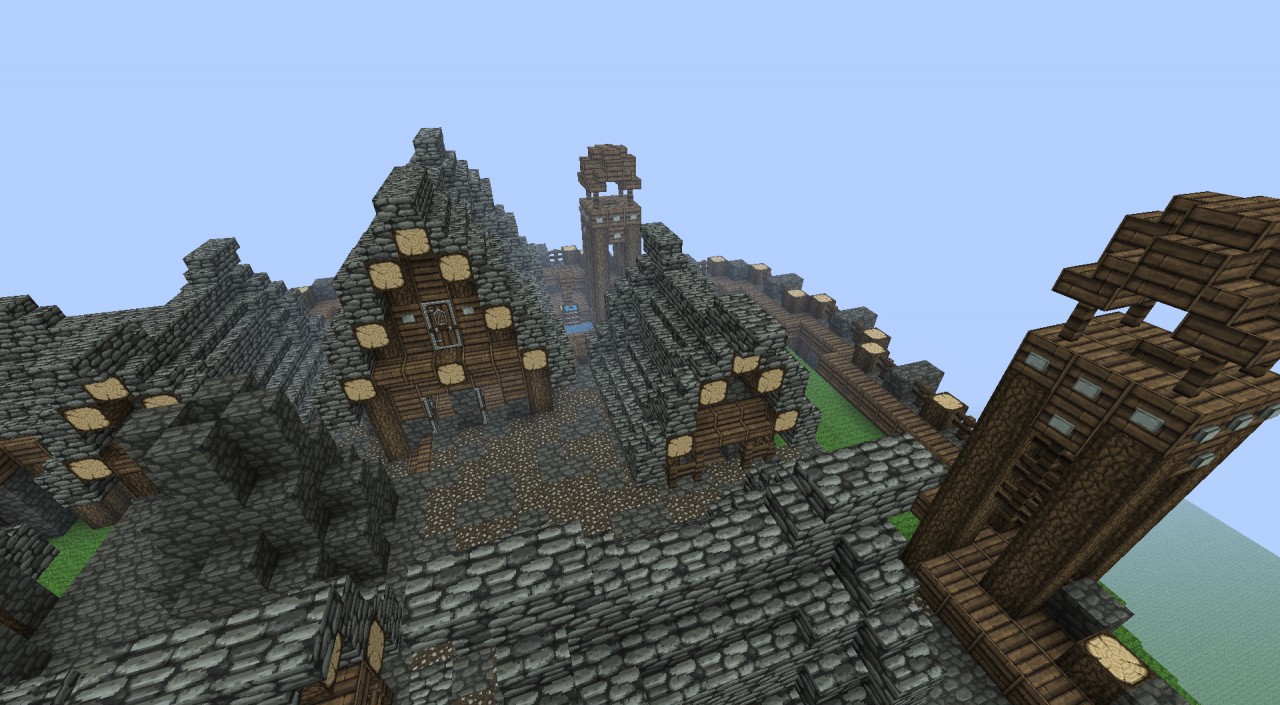 Barbarian/medieval Settlement and fortification! Minecraft Map