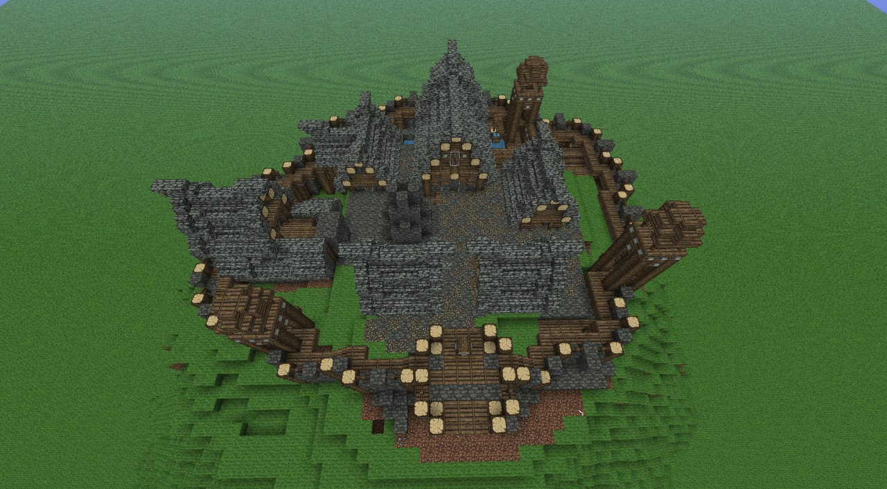 Barbarian/medieval Settlement and fortification! Minecraft Map