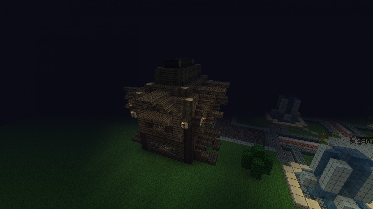 Medieval House: 2 Story/Lots Of Windows Minecraft Map