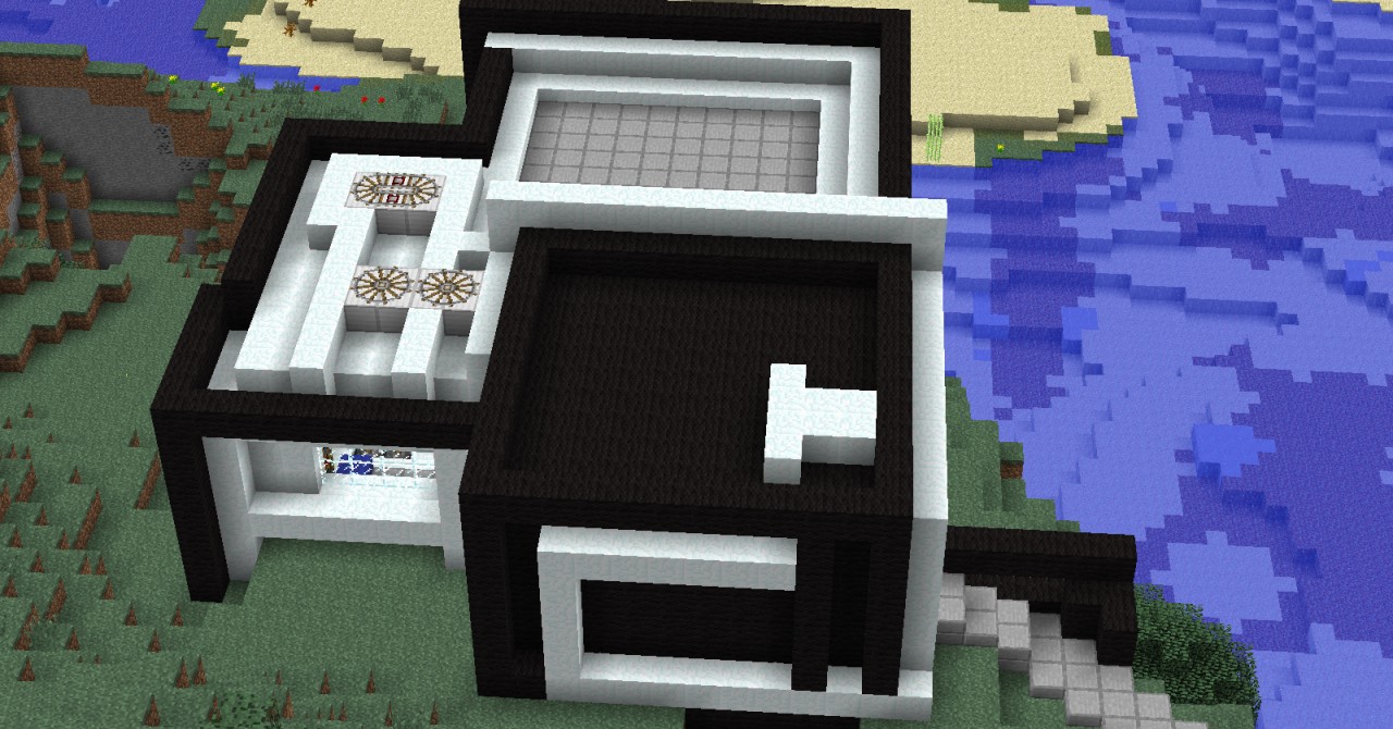 Black n` white house Minecraft Map