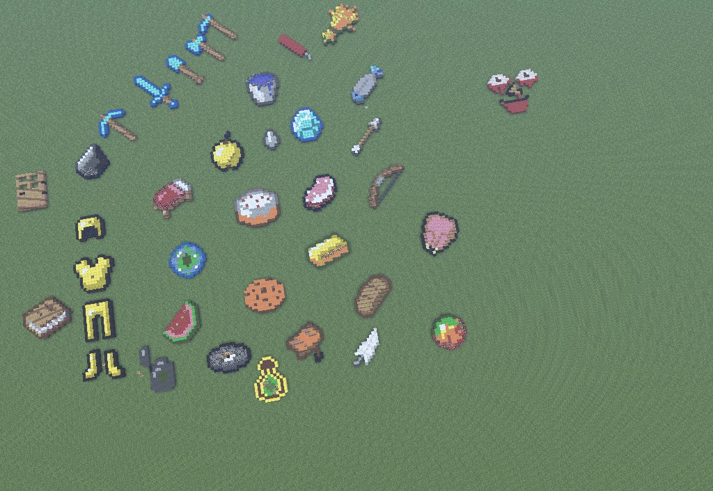 Some items Minecraft Map
