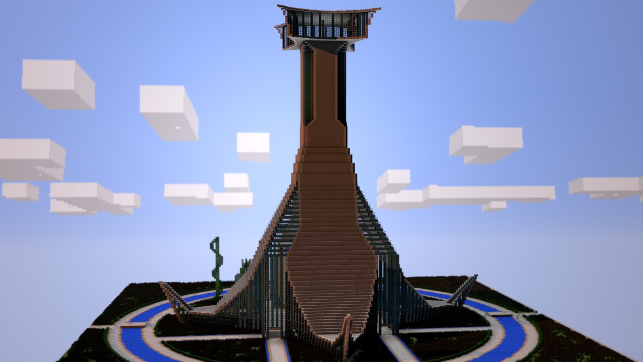 Modern Spawn Building Brickcraft.PlayMC.co Minecraft Map