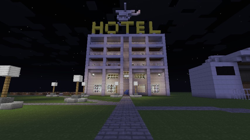 Hotel with big resort texture pack Minecraft Texture Pack