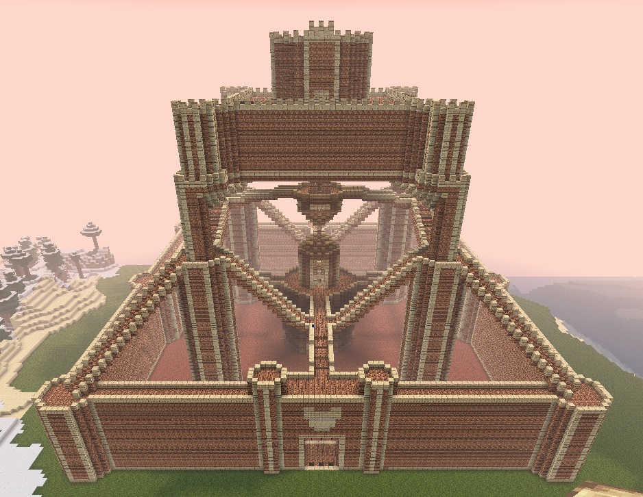 Red Brick Fortress (use WesterosCraft's Texture Pack) Minecraft Map