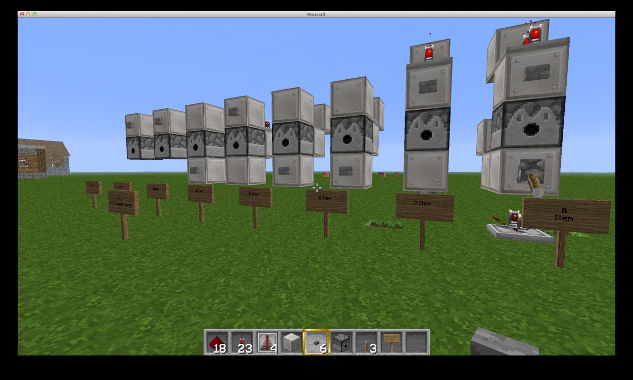 1-8 Dispensers Minecraft Map