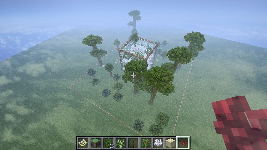 BIG 3D CUBE - V.1.1 - Now with trees and flowers! Minecraft Map