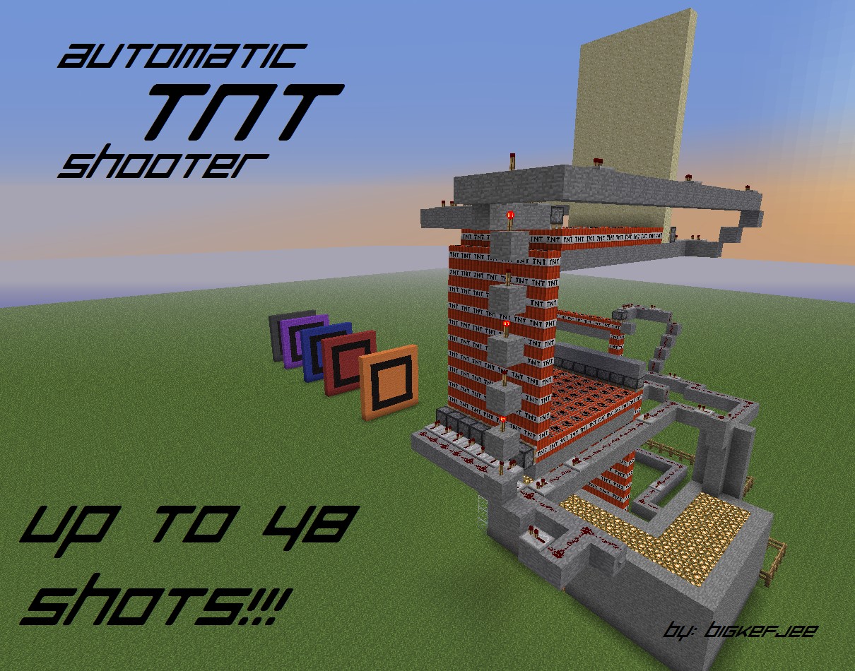 Automatic TNT Shooter Minecraft Map