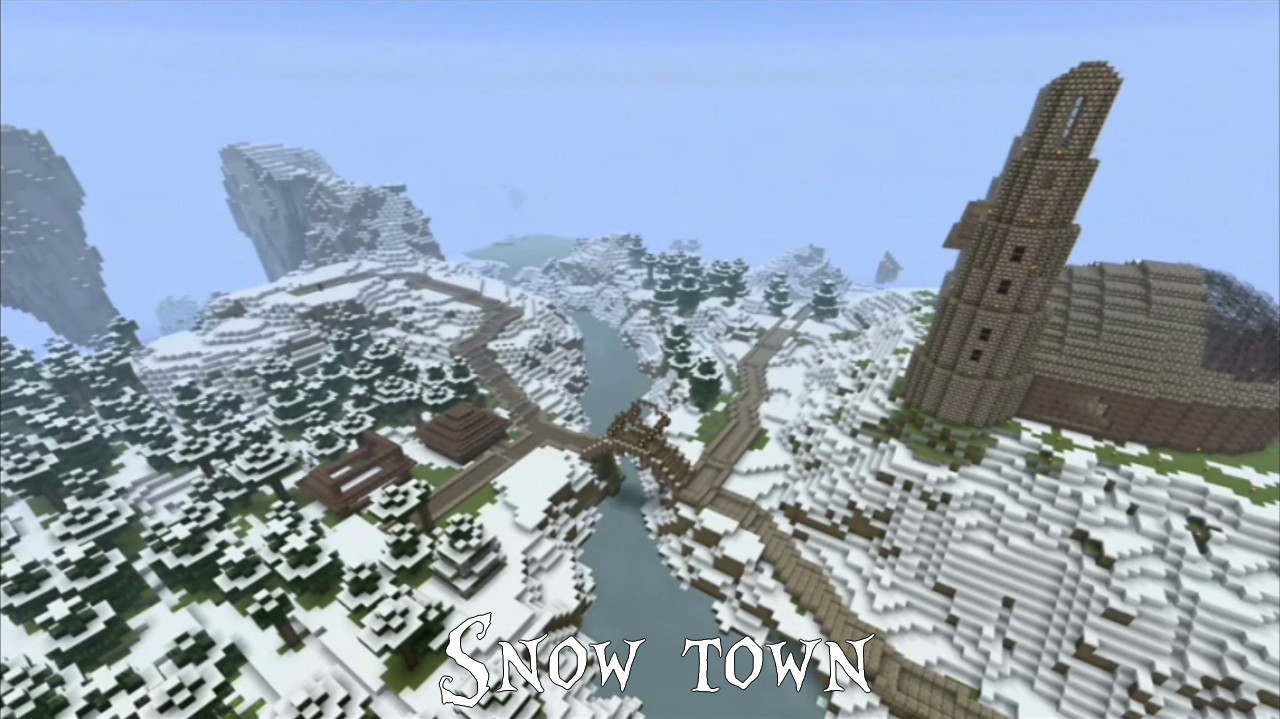 Timelapse snow town