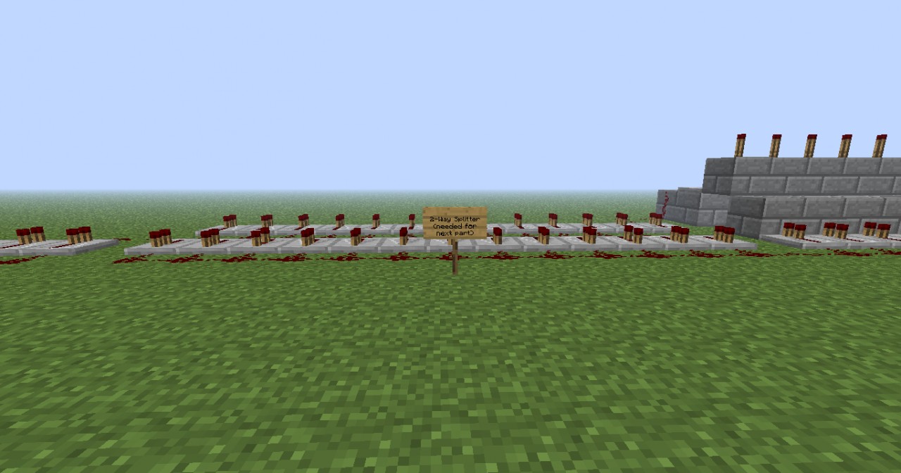 1 Wire Redstone and a 1 wide T Flip-Flop Minecraft Map
