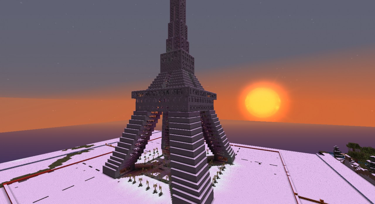 Eiffel Tower - EarthRealm, Charede Minecraft Map