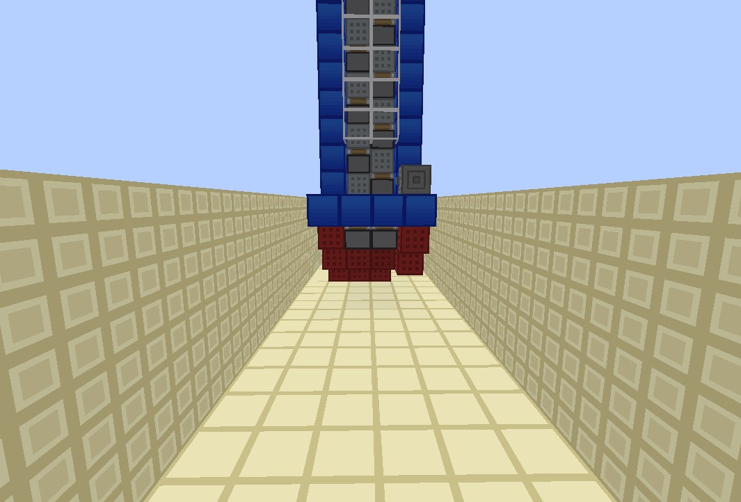 Minecraft: Elevator Up+Down, instant call, extremely compact Minecraft Map