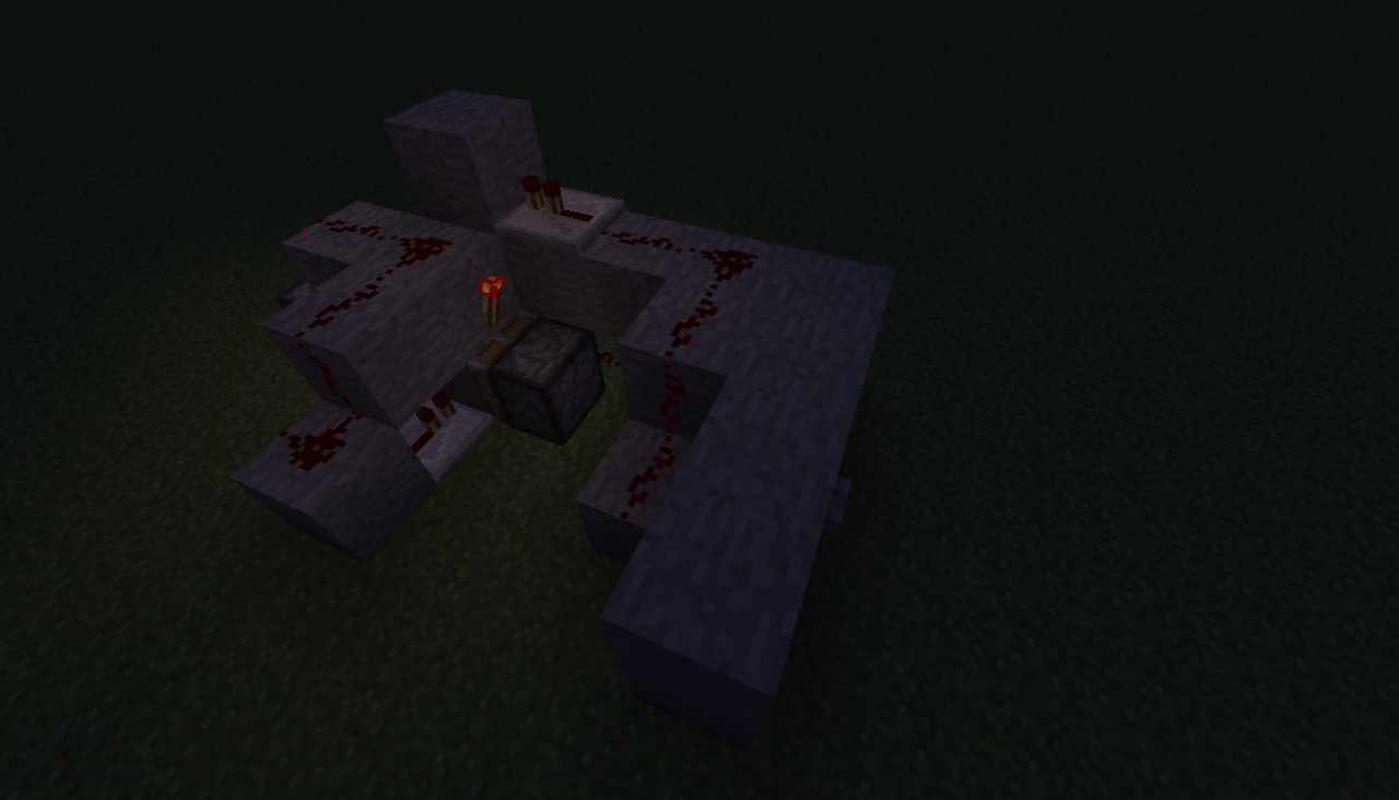 Toggleable Button Powered Nether Portal Minecraft Map
