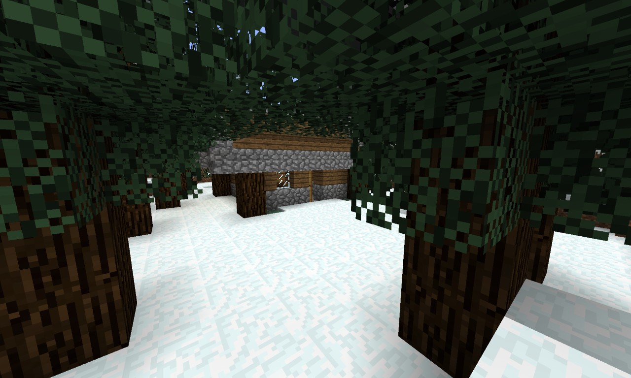 Snow Town Minecraft Map