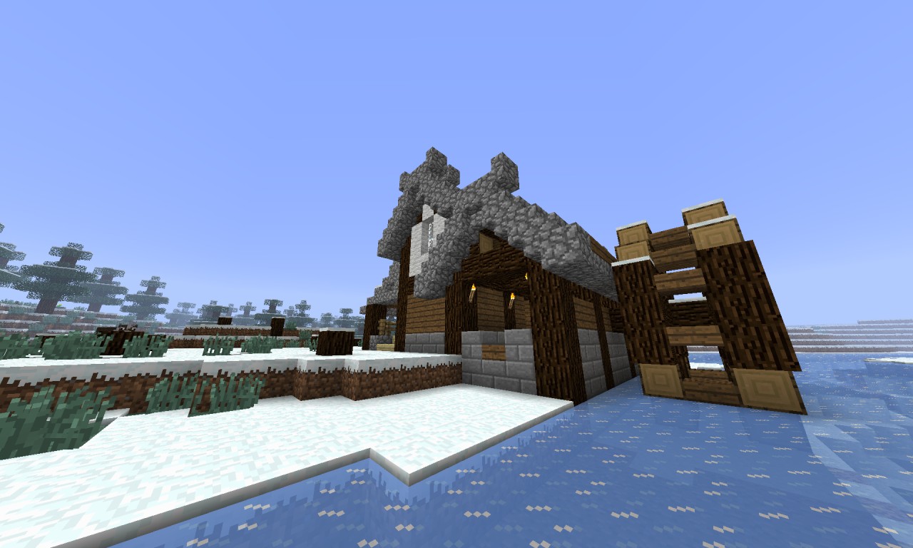 Snow Town Minecraft Map