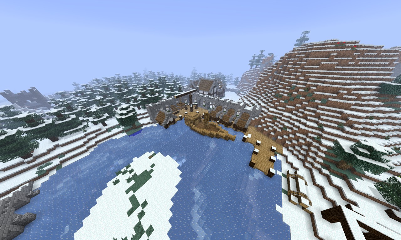 Snow Town Minecraft Map