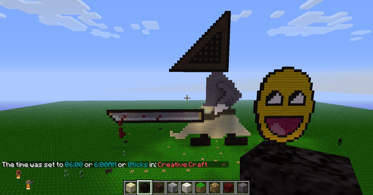 My Creations Epic Face and Pyramid head !!!XD Minecraft Map