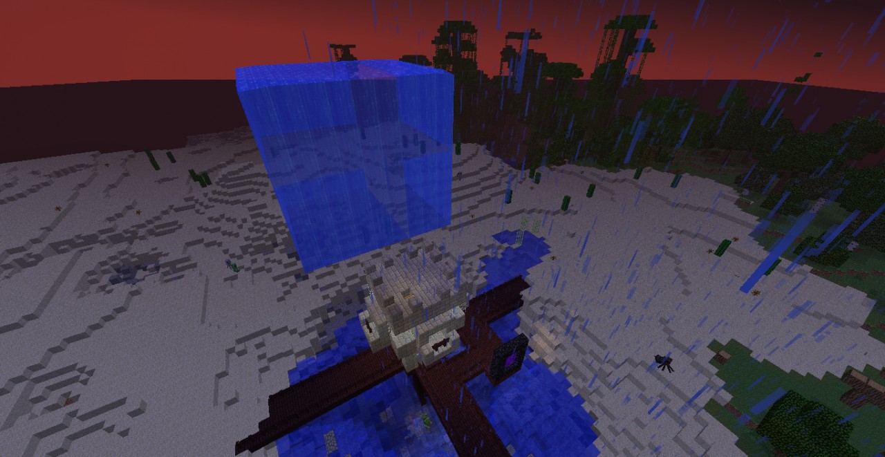 Castle on the precipice Minecraft Map