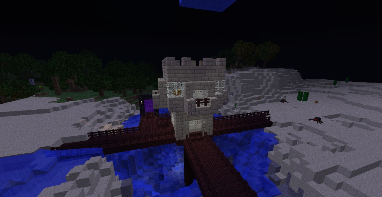 Castle on the precipice Minecraft Map