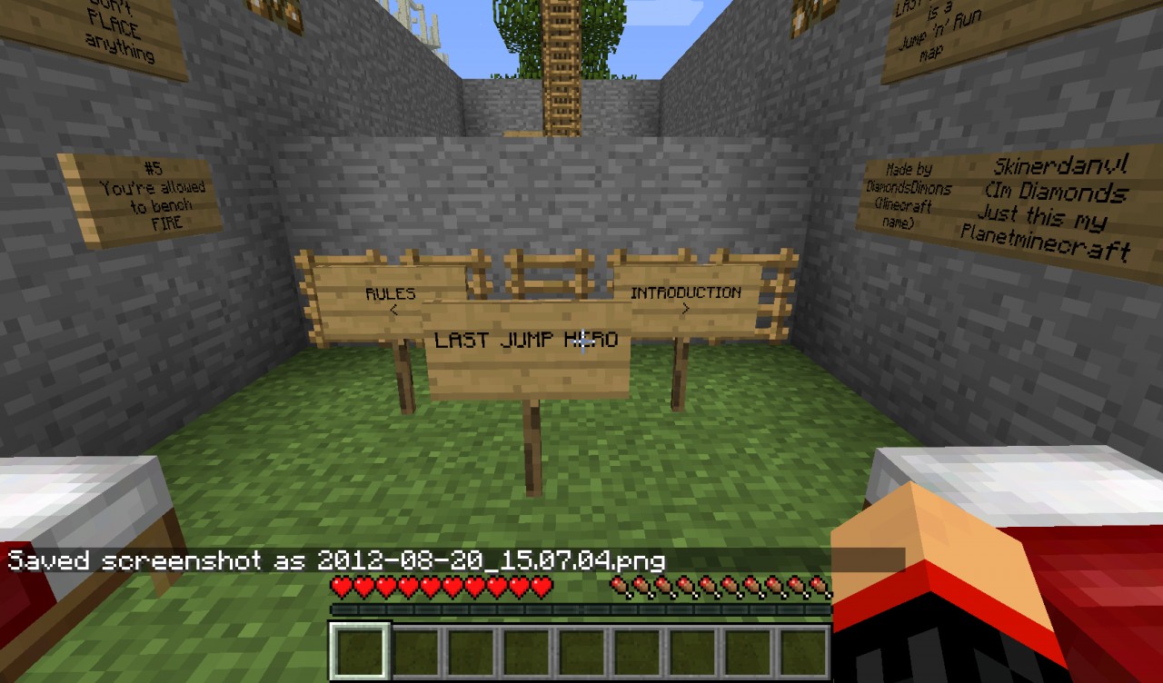 Parkour Map -Last Jumper - Jump ,n, Run-READ DESCRIPTION Minecraft Map