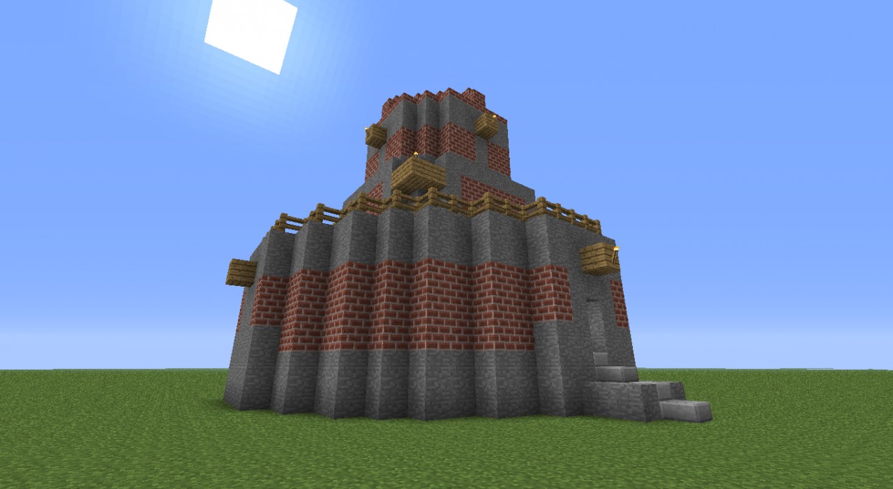 Round Brick & Stone Tower Minecraft Map