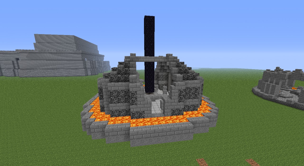 Round Stone & Bedrock Temple Minecraft Map