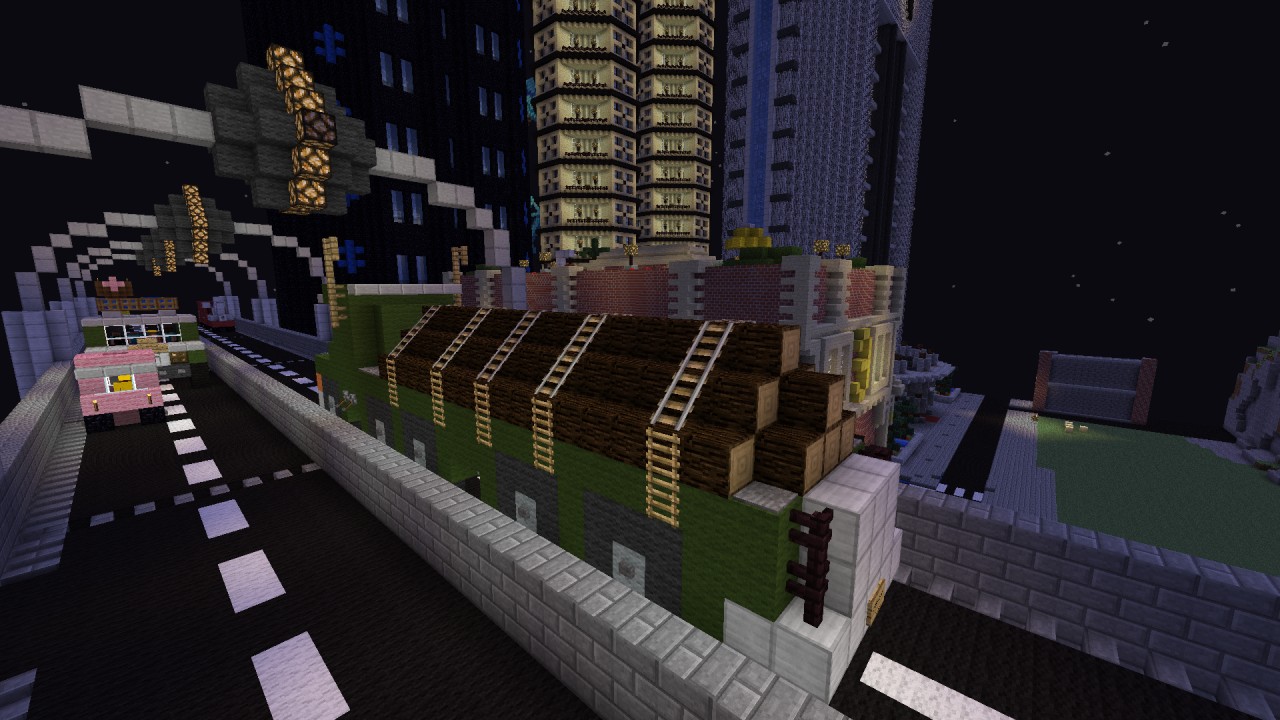 Modern City Creation: Logging Truck Minecraft Map