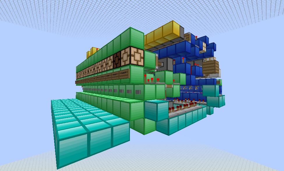 Minecraft: Compact minecart station with 15 directions Minecraft Map