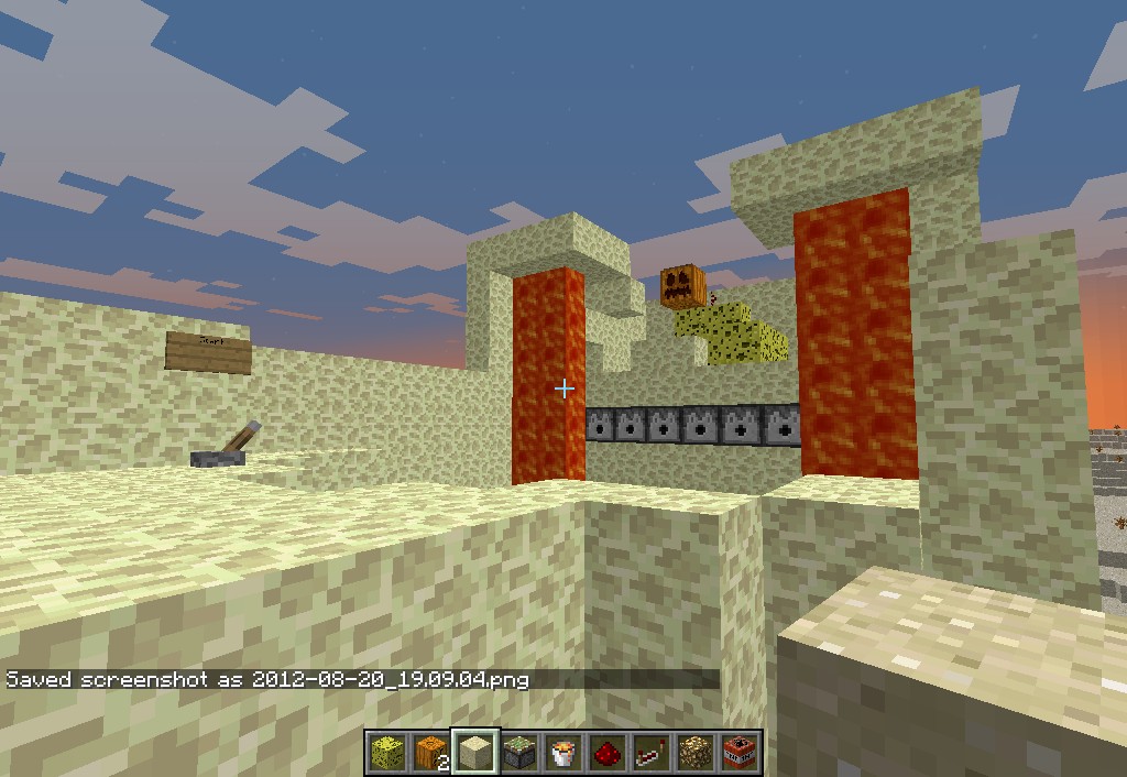 Worm boss battle Minecraft Map