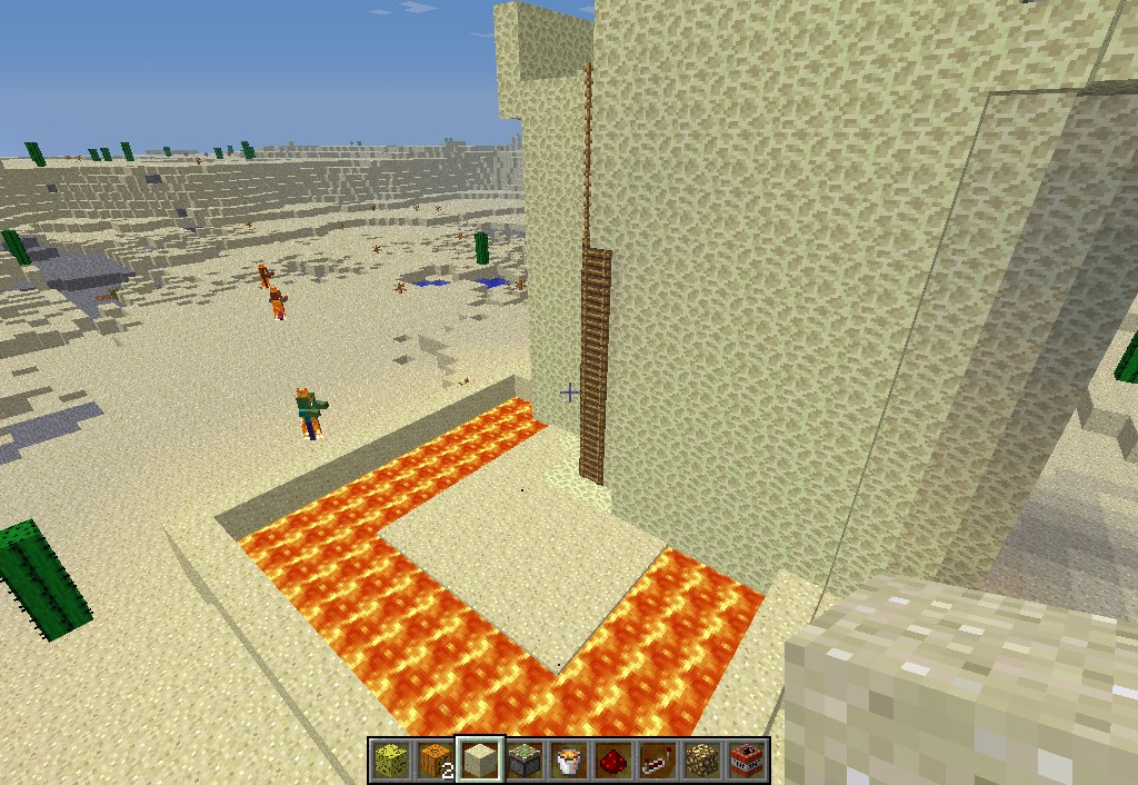 Worm boss battle Minecraft Map