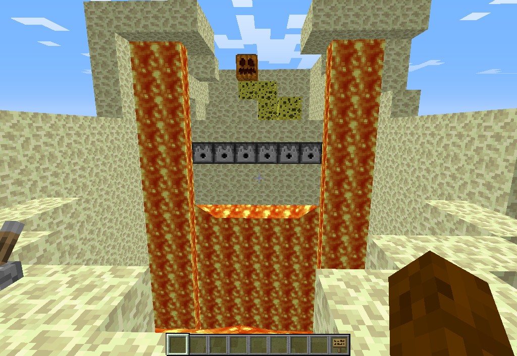 Worm boss battle Minecraft Map