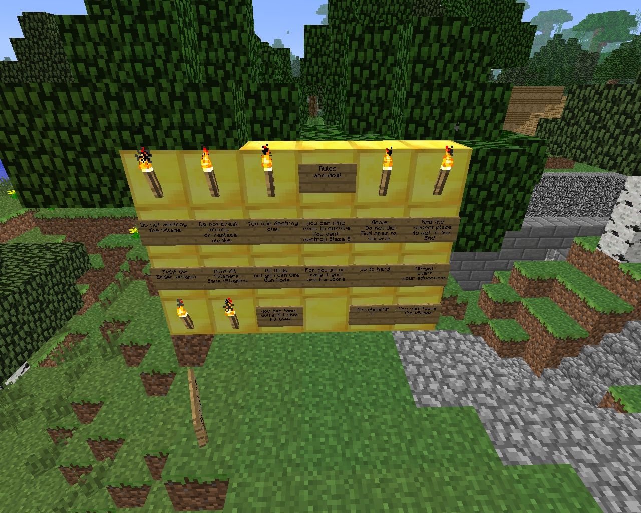 The Village Of Survival (Adventure Map) Minecraft Map