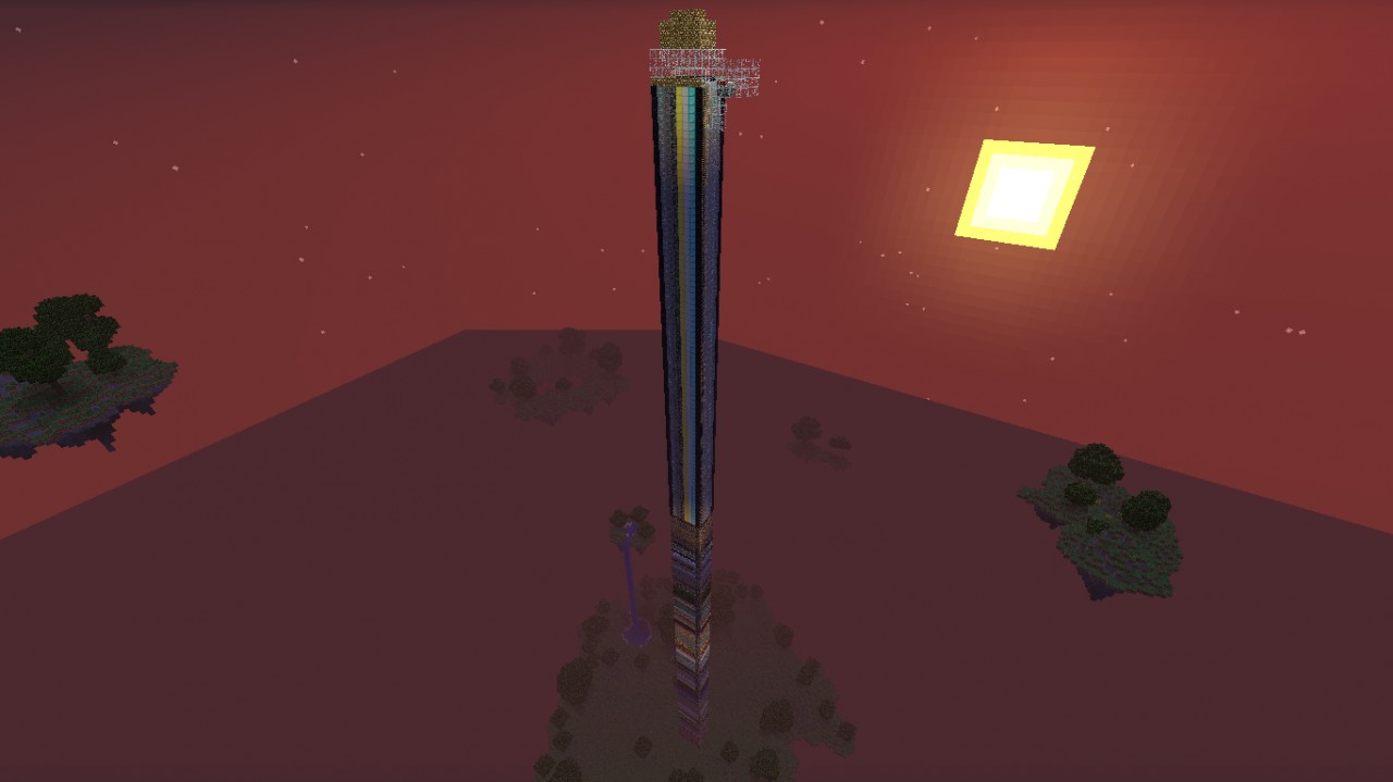 SKY LIMIT PROJECT- A drop made of all blocks Minecraft Map