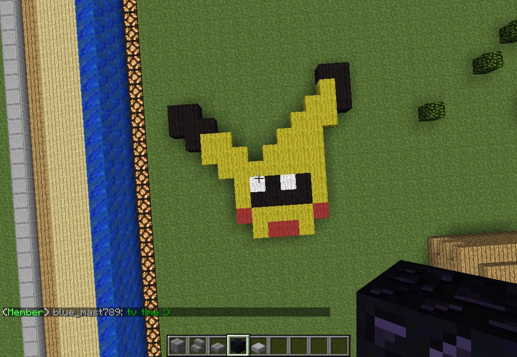 Pichu Pixel Art (Head) Minecraft Map