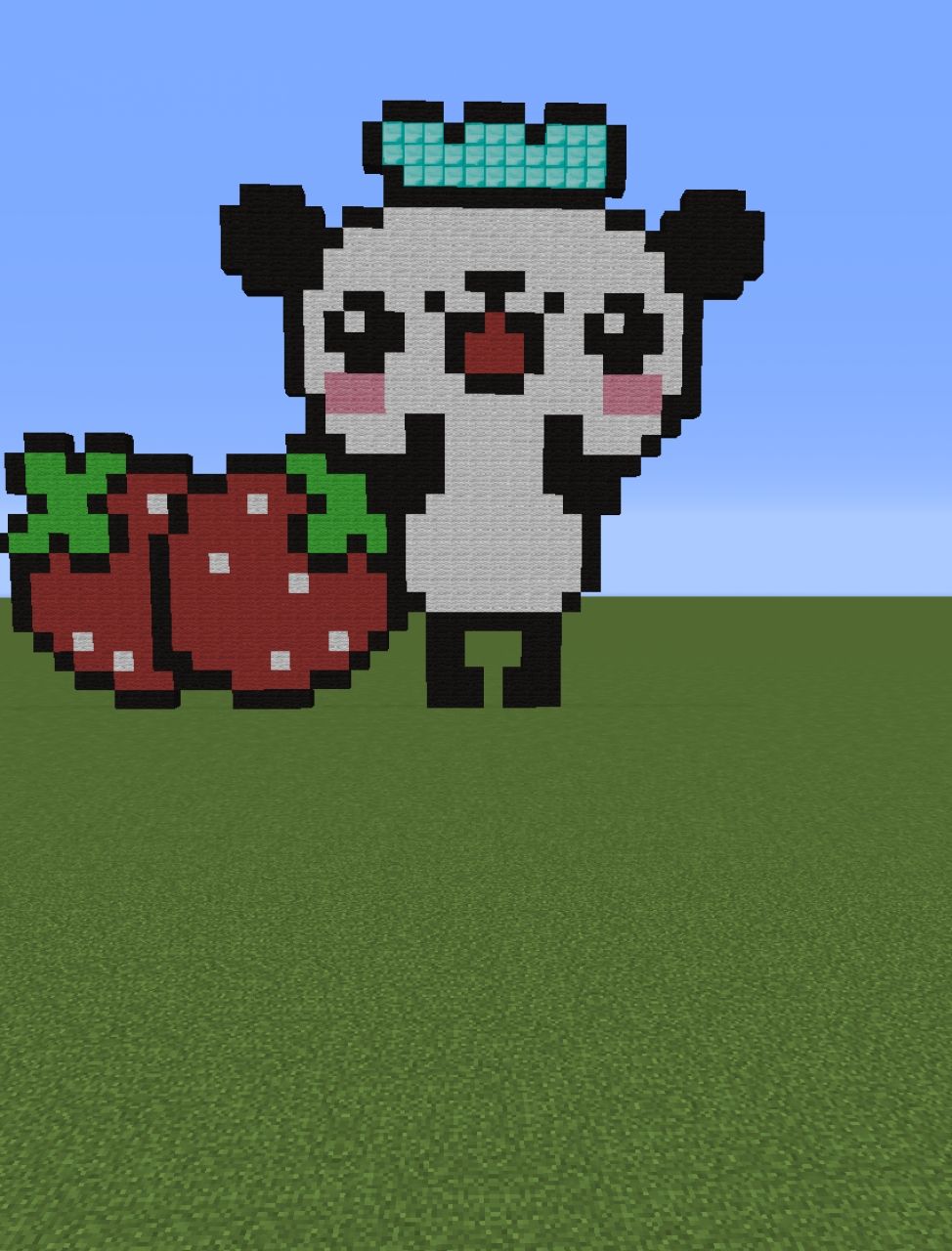 Panda strawberry cheesecake Minecraft Map
