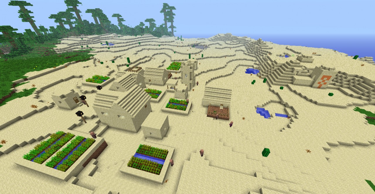 Sand NPC Village and Pyramid | Howes93 Minecraft Map