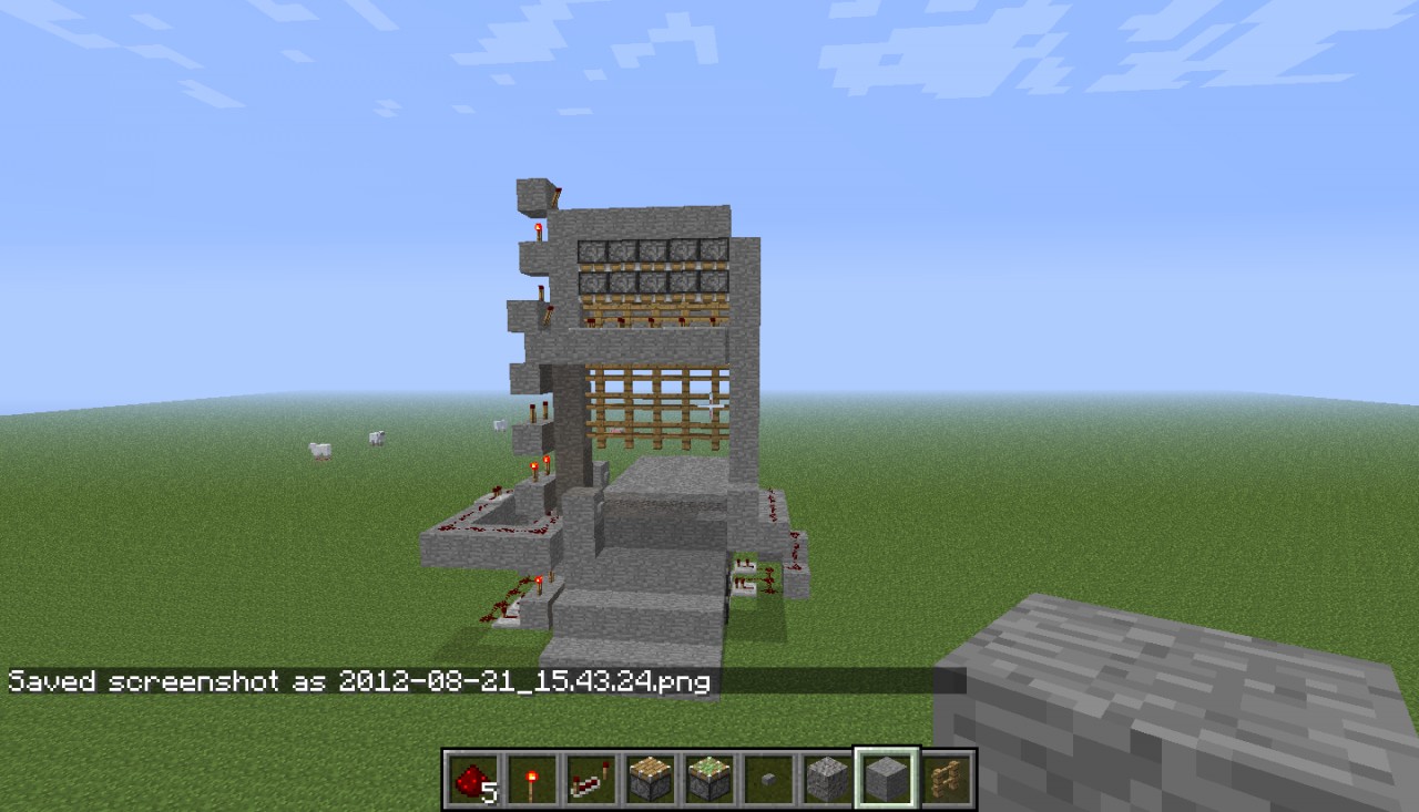 My advanced portcullis gate [updated] Minecraft Map