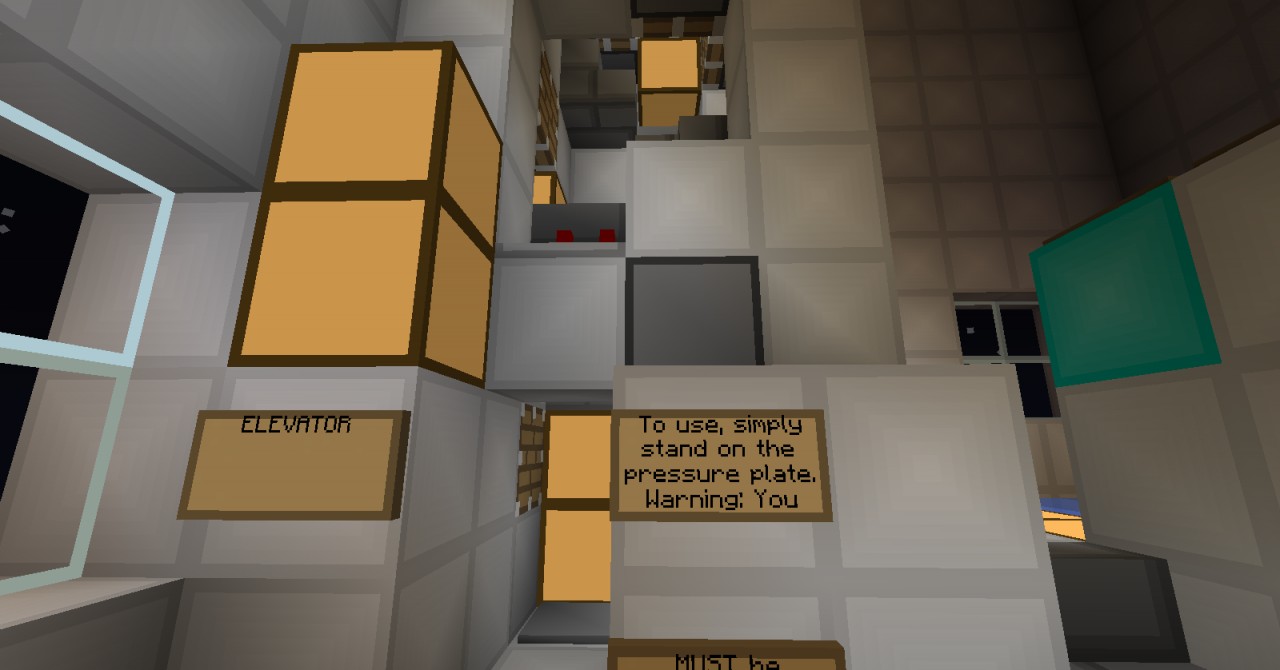 Futuristic Skyscraper [CONTEST] [INCLUDES ELEVATOR] Minecraft Map