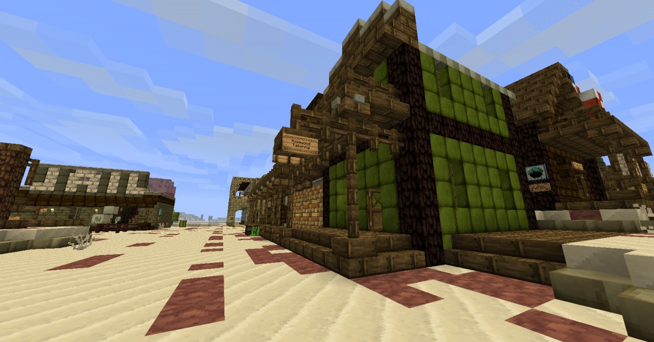 Rosewood Cowboy Town Minecraft Map