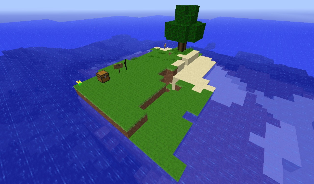 The forgotten island (SP and MP) Minecraft Map