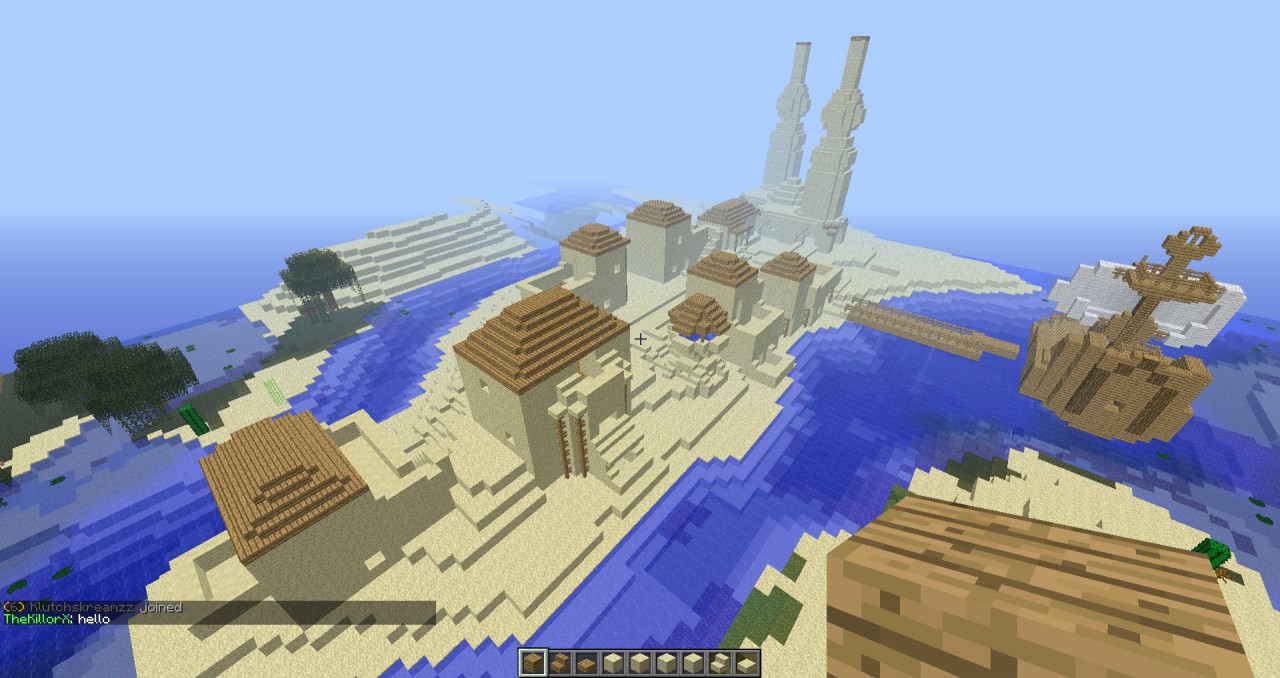 desert island village Minecraft Map