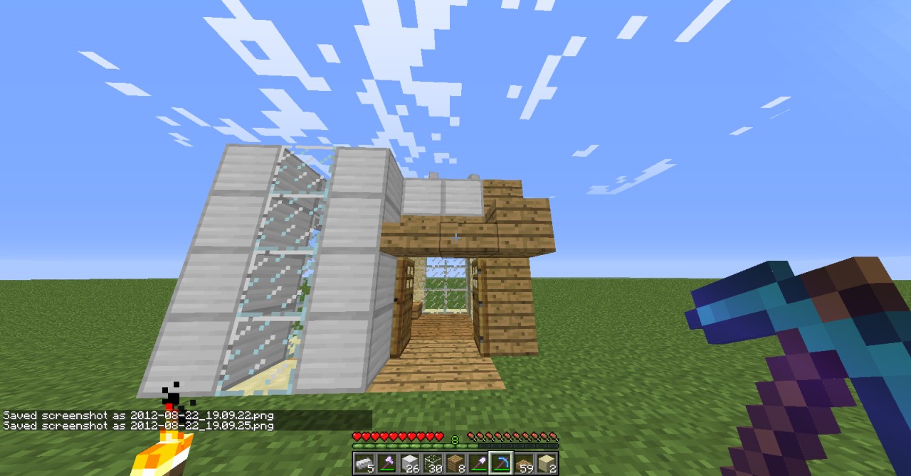 Modern Small House 8x8 Lot Minecraft Map