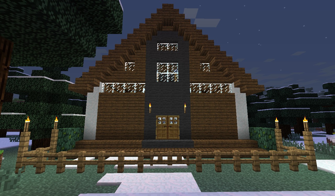 Modern Taiga House Minecraft Map