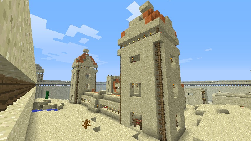 sand castle Minecraft Map