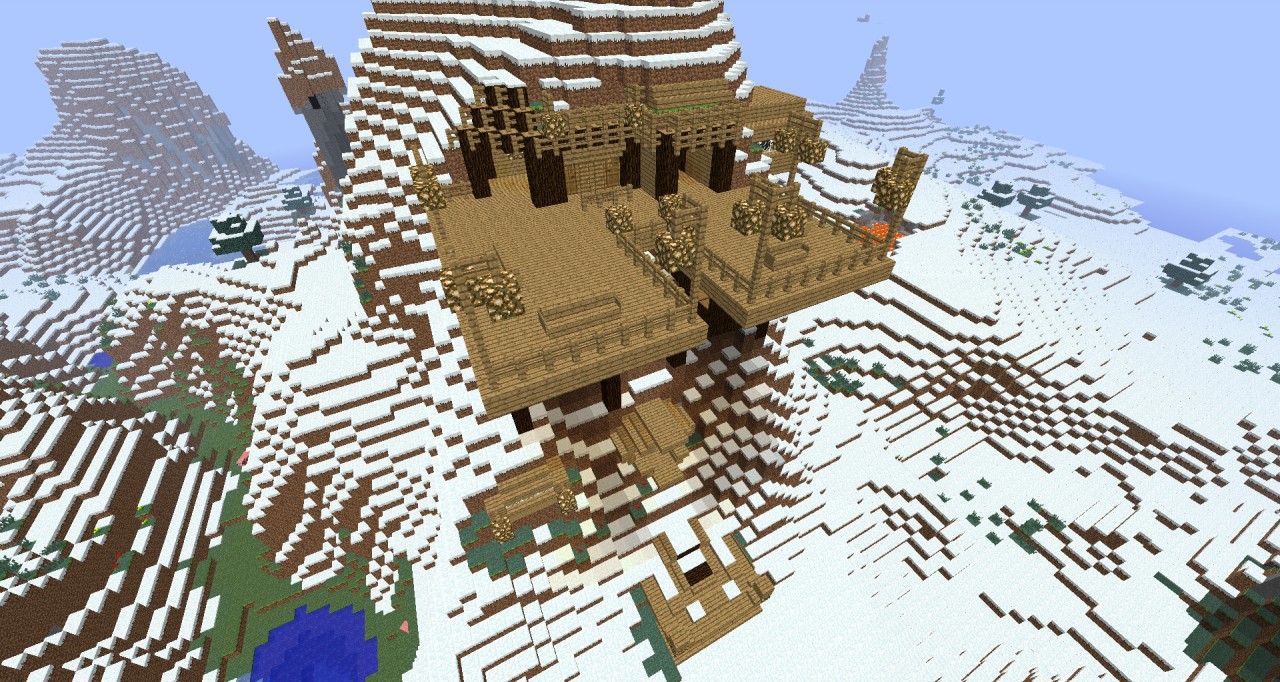 Ice Mountain Villa Minecraft Map