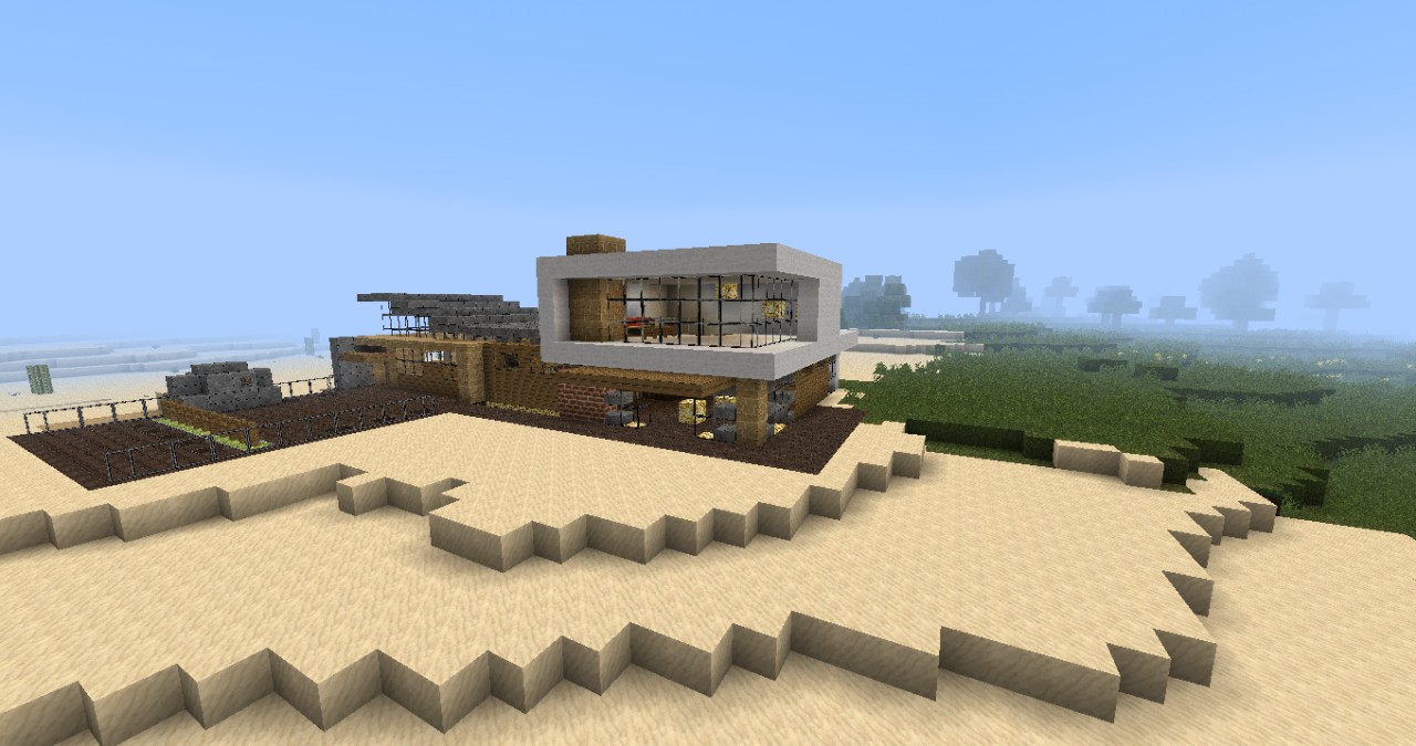 MODERN HOUSE (was in Sims now in Minecraft) Minecraft Map